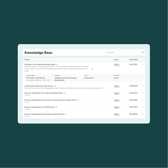 The Trust Center built for modern security teams | SafeBase